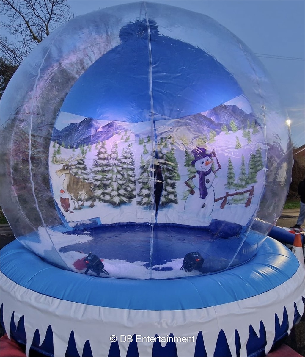Christmas Giant Inflatable Snow Globe Hire - Inflatable Funfair ...